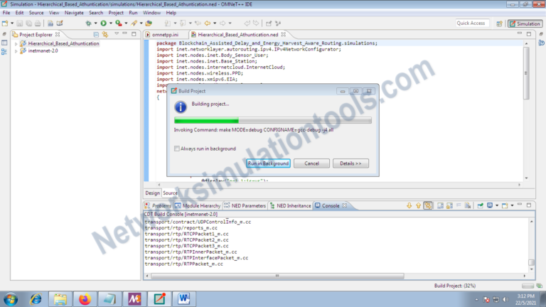 Build the package Build the Project package Option | Network Simulation Tools | Network ...