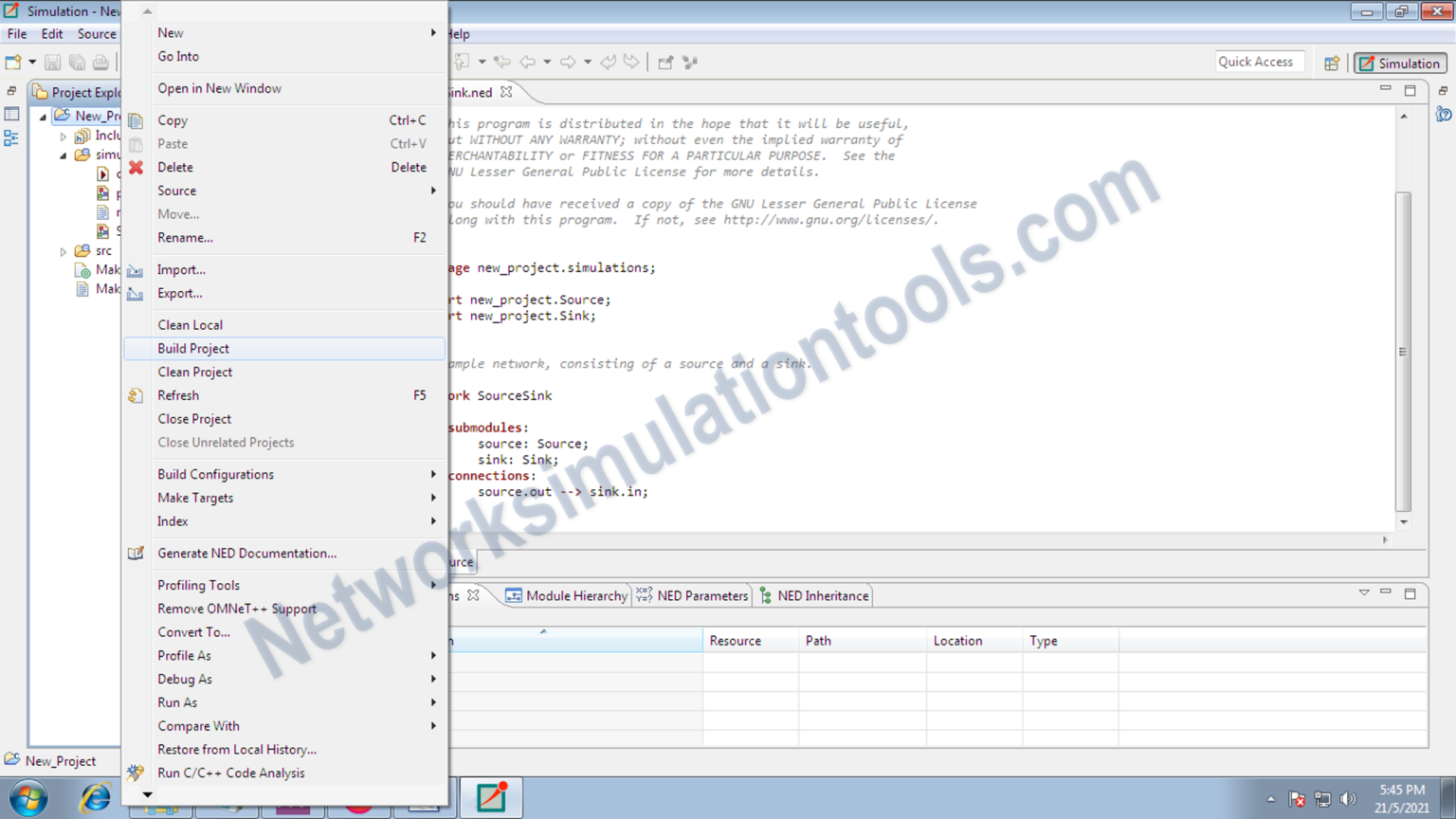 Omnet++ Projects | How to create first simulation project in Omnet++ | Network Simulation Tools
