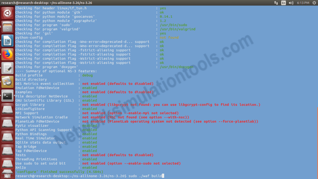 NS3 Projects in Ubuntu Tutorial | How to use NS3 in Ubuntu (No1 support) | Network Simulation Tools