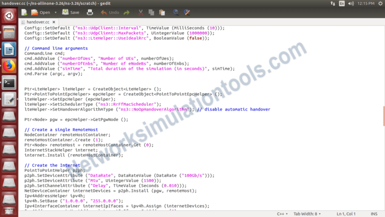NS3 Simulator Code | How to run NS3 program in Ubuntu Tutorial ...