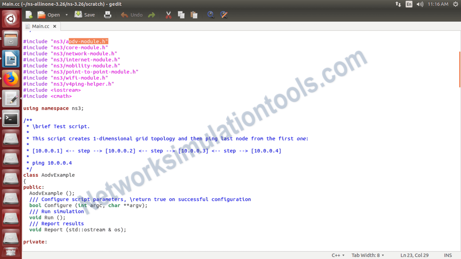 NS3 Simulation | Ns3 Tutorials (No 1 Support) | How to run AODV in NS3 | Network Simulation Tools
