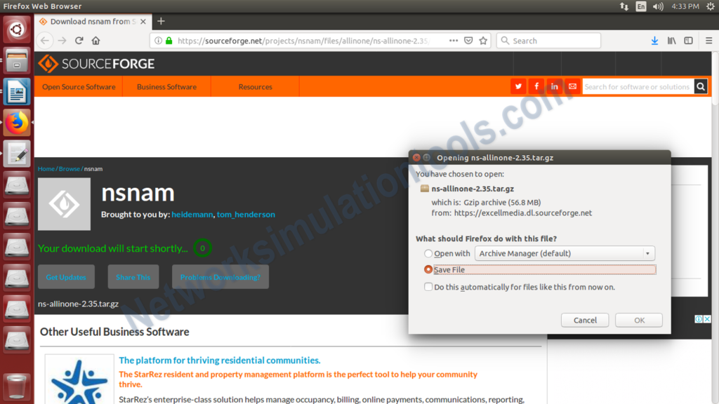 Download the NS-2.35 | Network Simulation Tools | Network Simulation Tools
