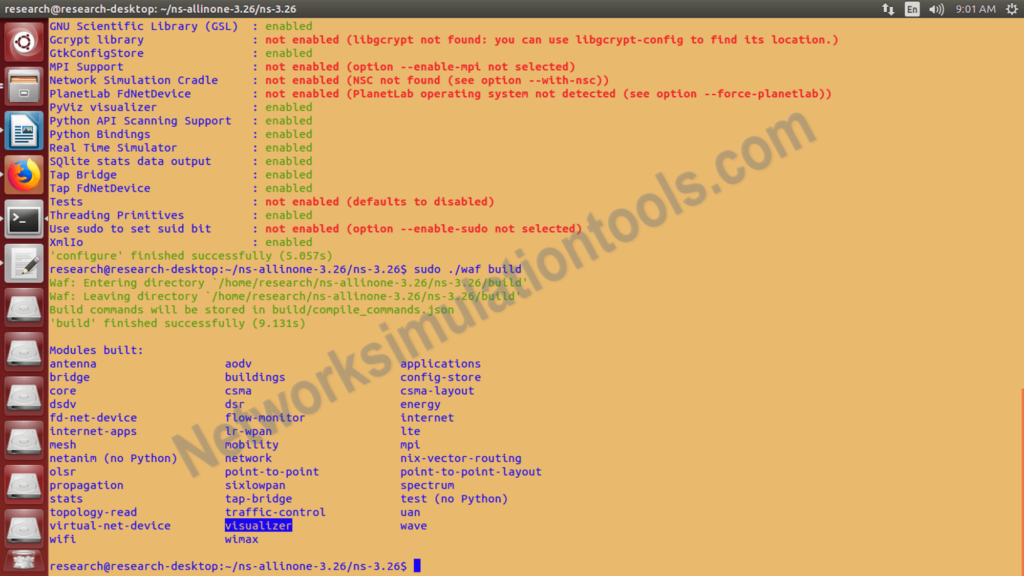 Installing PyViz in NS3 Projects | How to use PyViz in NS3 Tutorials | Network Simulation Tools