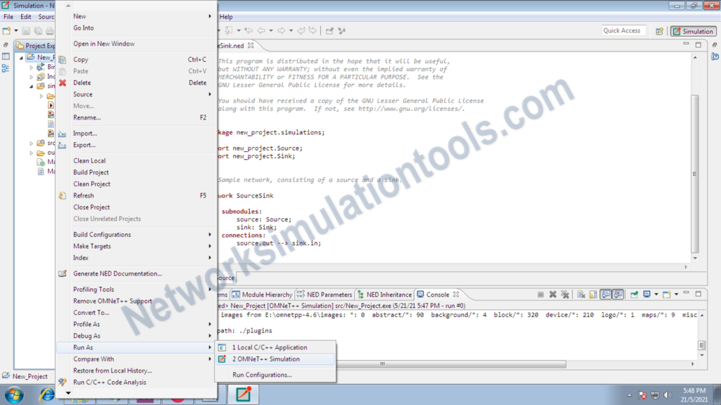 Omnet++ Projects | How to create first simulation project in Omnet++ | Network Simulation Tools