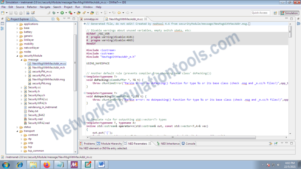 Omnet++ Projects (Source code Tutorial) | How to write code in Omnet++ ...
