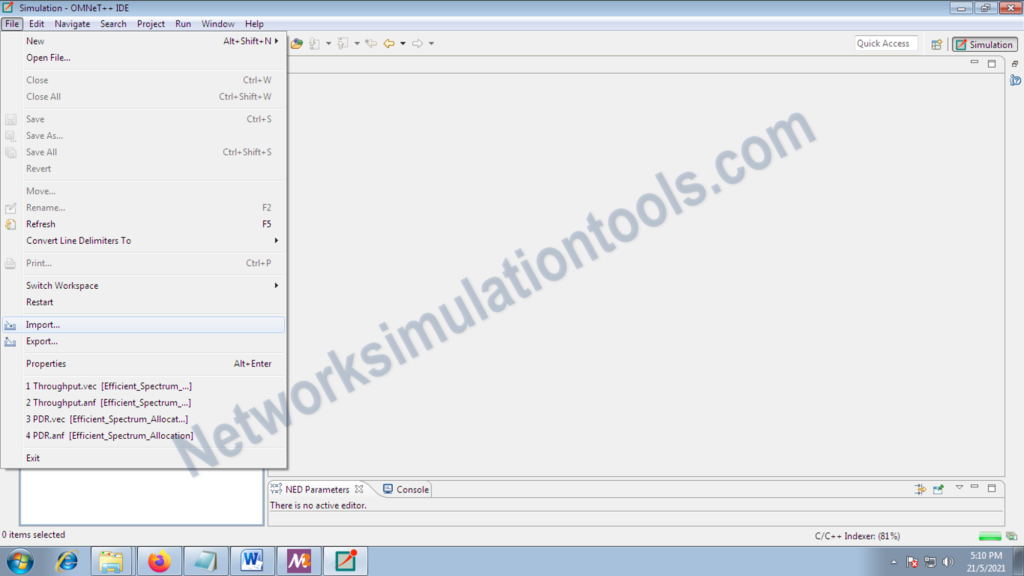Import Castalia | Network Simulation Tools | Network Simulation Tools