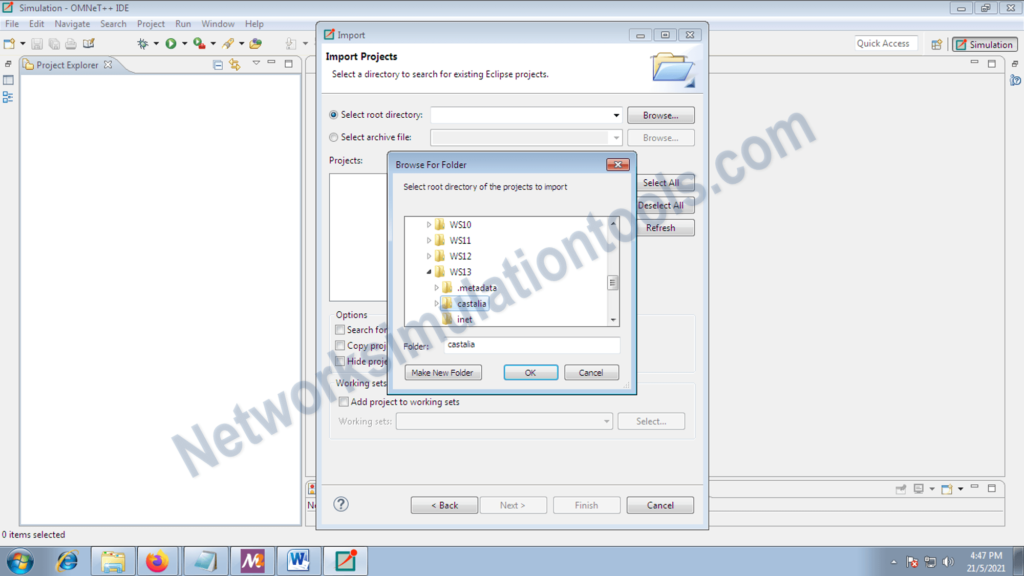 Building Omnet++ Simulation Projects | How to Install Castalia in Omnet++ | Network Simulation Tools