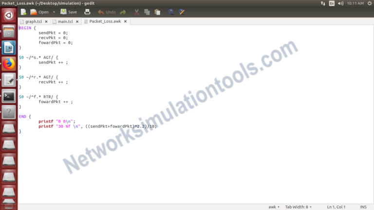 NS2 Projects Online Help | How to run AWK file in NS2 Beginner's Guide ...