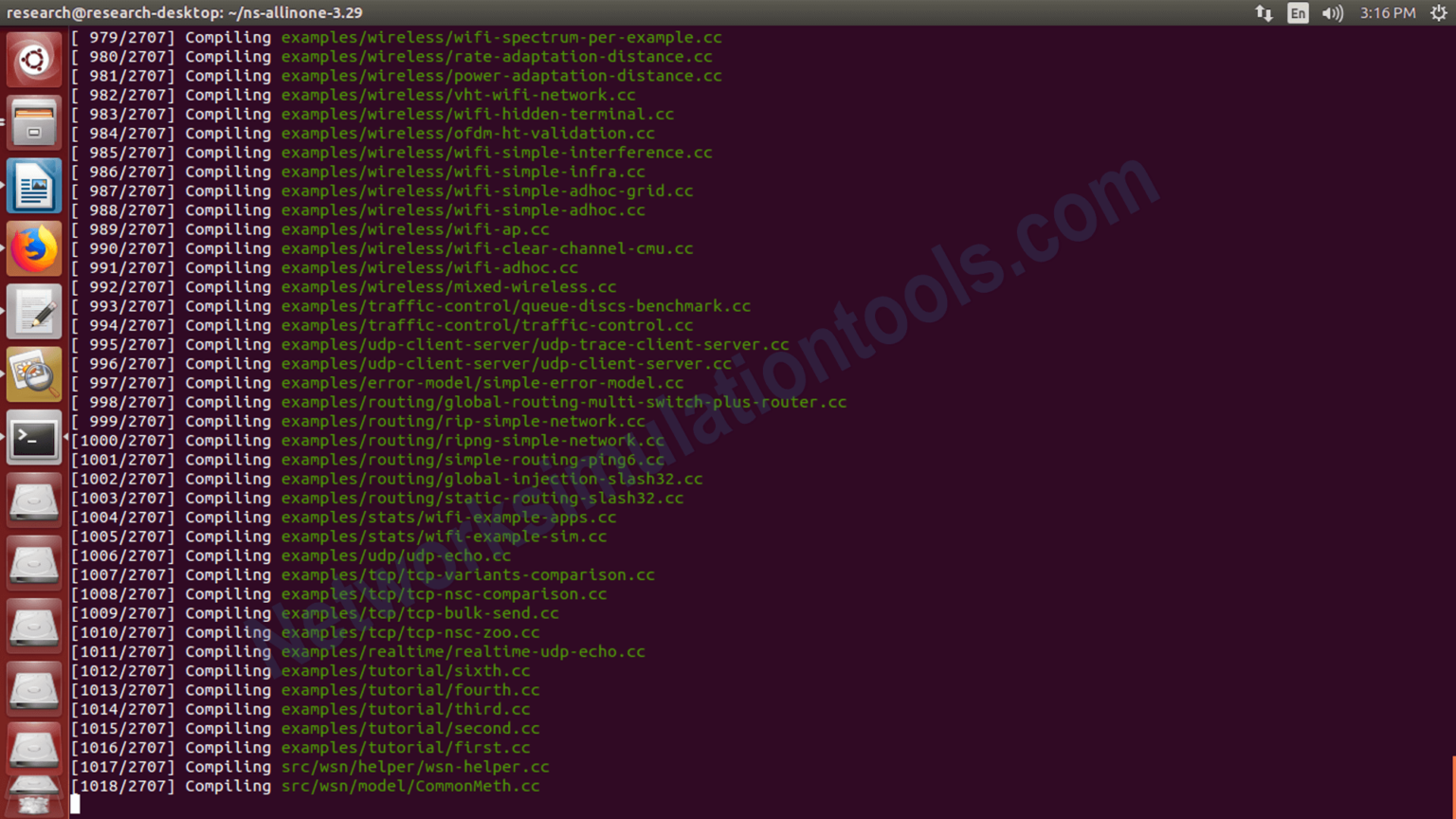 NS3 Tutorial | How to install NS3 in Ubuntu 16.04 step by step ...