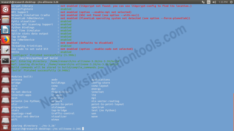 NS3 Simulator Code (No 1 support) | How to install NS3 in Ubuntu 14.04 | Network Simulation Tools