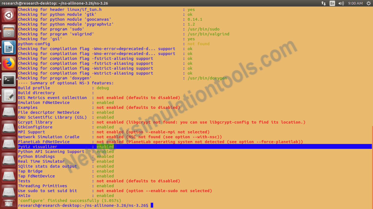 Installing PyViz in NS3 Projects | How to use PyViz in NS3 Tutorials | Network Simulation Tools