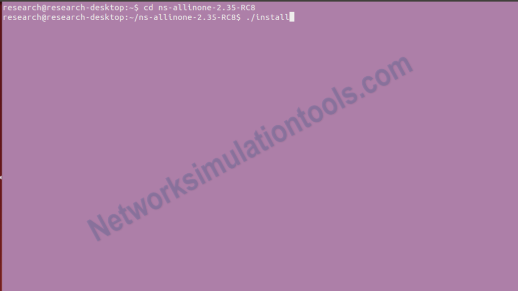 extract and install | Network Simulation Tools | Network Simulation Tools