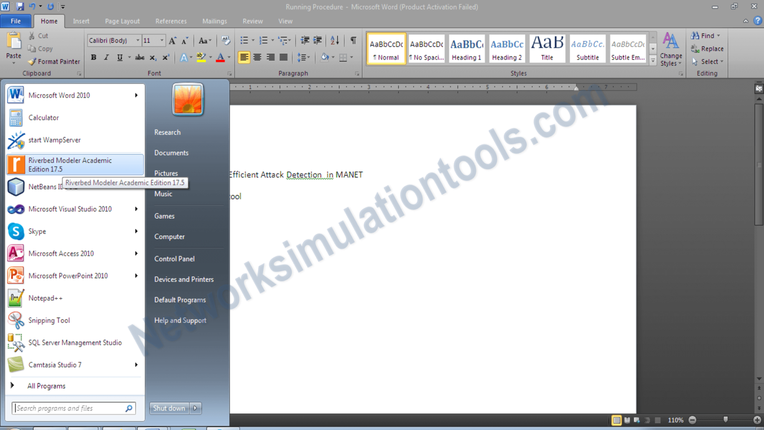 installation steps Open the tool | Network Simulation Tools | Network ...