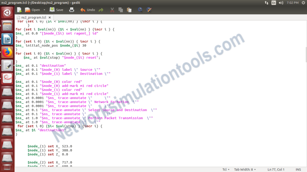 NS2 Program in Ubuntu Tutorial | How to run NS2 Program in Ubuntu ...