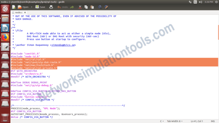Contiki (Open source operating system) | Contiki RPL Implementation Help | Network Simulation Tools