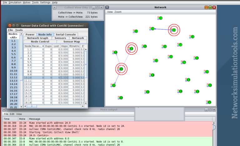 Deployment of Collect View in Cooja | Network Simulation Tools