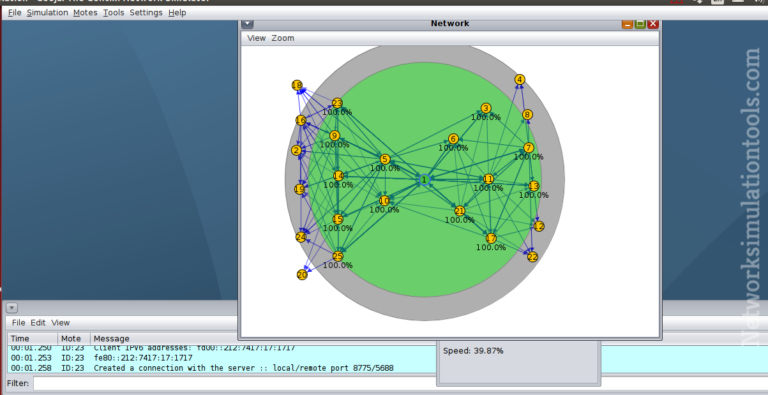 Outlook of Cooja Simulator Projects | Network Simulation Tools