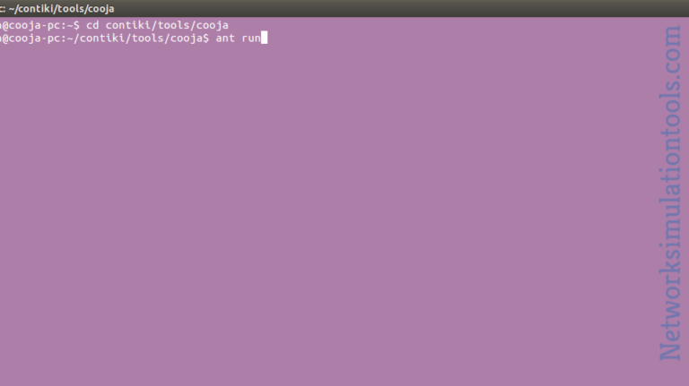 Command Execution to Open Cooja in Contiki | Network Simulation Tools