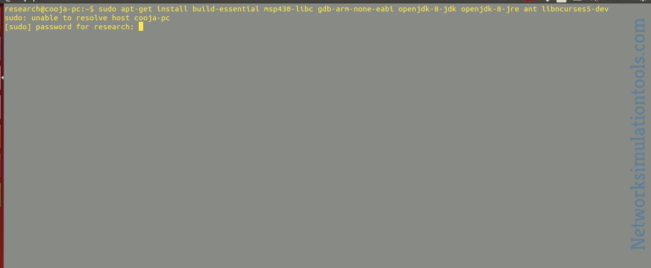 Main Processes Of Installing Cooja Simulator In Ubuntu Network Simulation Tools