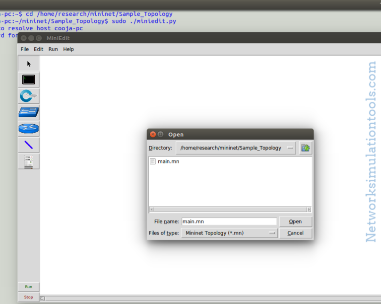 Substantial Notes About Using Gui In Mininet Network Simulation Tools
