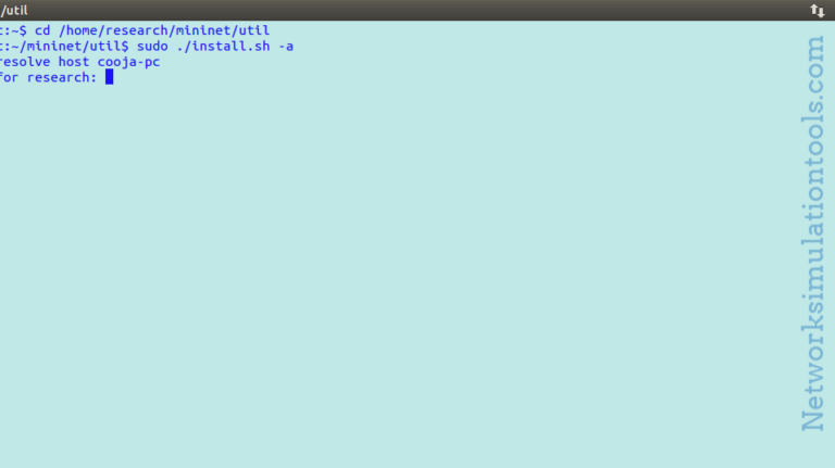 Explanation of Running Mininet Simulation inside the Virtual Machine ...