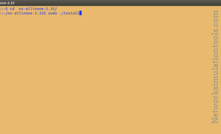 Installing Network Simulator 2 in Ubuntu | Network Simulation Tools