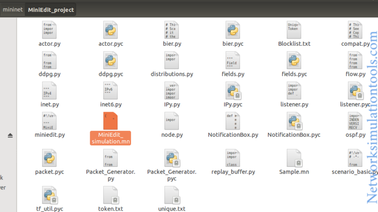 Execution Of Miniedit In Ubuntu Network Simulation Tools
