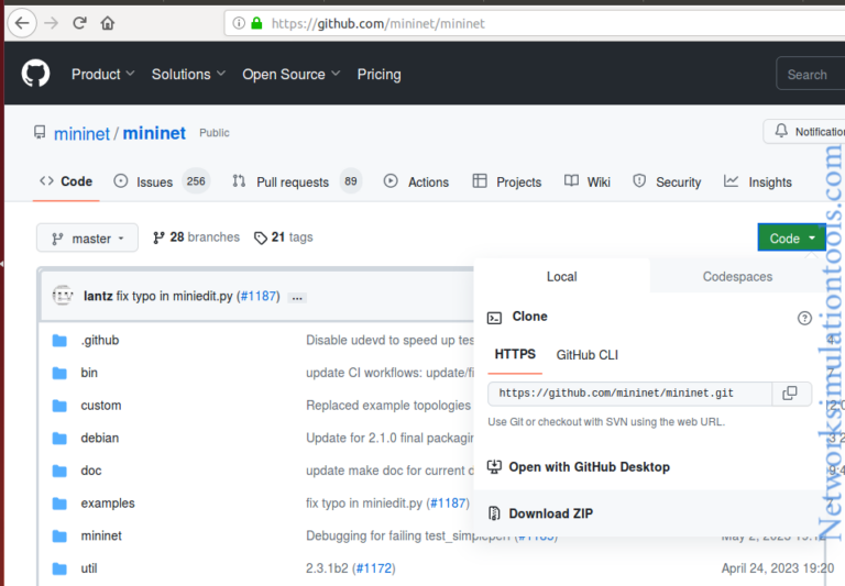 Setup of Mininet | Network Simulation Tools