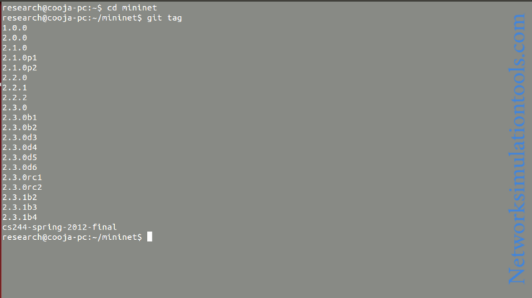 Required Process To Download And Install Mininet Network Simulation Tools