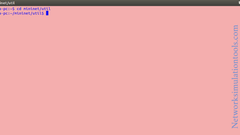 Location Of Installed Mininet Network Simulation Tools