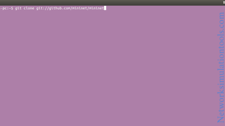 Installation process for python Mininet | Network Simulation Tools