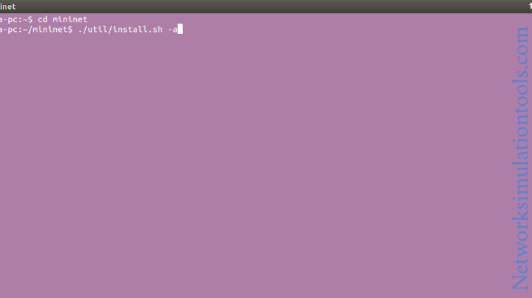 Installation process for python Mininet | Network Simulation Tools