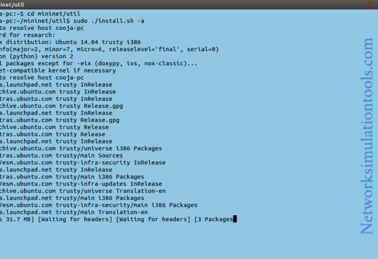Command For Install Mininet Network Simulation Tools Network Simulation Tools