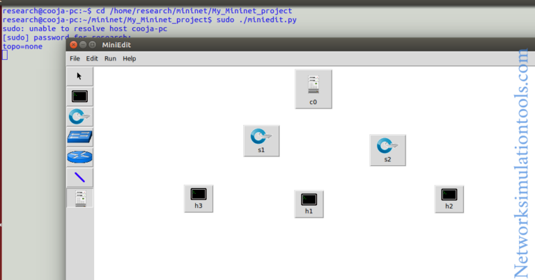 Creation of topology in Mininet | Network Simulation Tools
